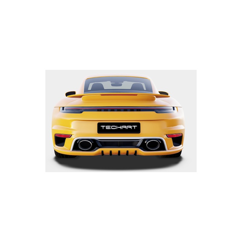 Diffuseur arrière TECHART Porsche 992 Turbo + S