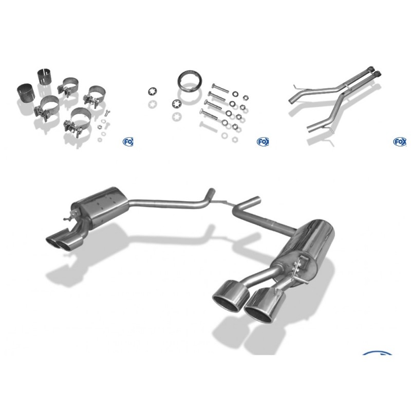 Echappement inox FOX Mercedes CLS 350 320 500 C219Ligne-SupRcars