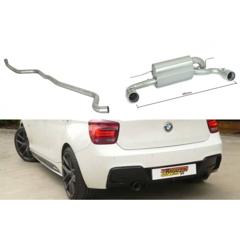 Echappement inox RAGAZZON BMW 114i 116i 118i 120i F20 look 135i-SupRcars®