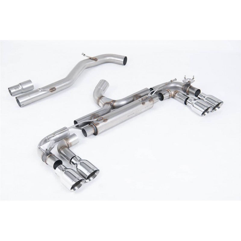 Ligne inox Echappement MILLTEK Volkswagen Golf 7R 300ch 80mm SupRcars®