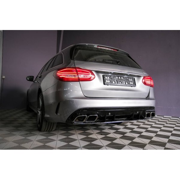 Diffuseur look C63 AMG pour Mercedes Classe C W205 S205