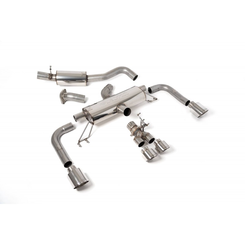 Ligne inox Echappement inox MILLTEK TOYOTA Corolla GR 1,6T-SupRcars.fr