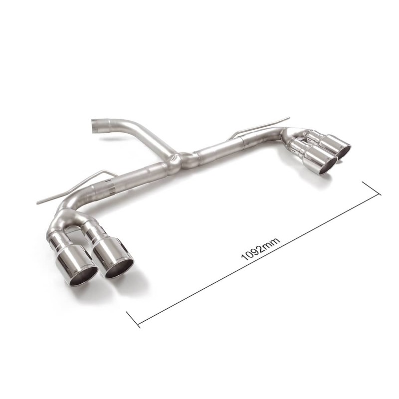 Tube 4 sorties inox échappement RAGAZZON AUDI A3 35 TFSI 150Ch -SupRcars