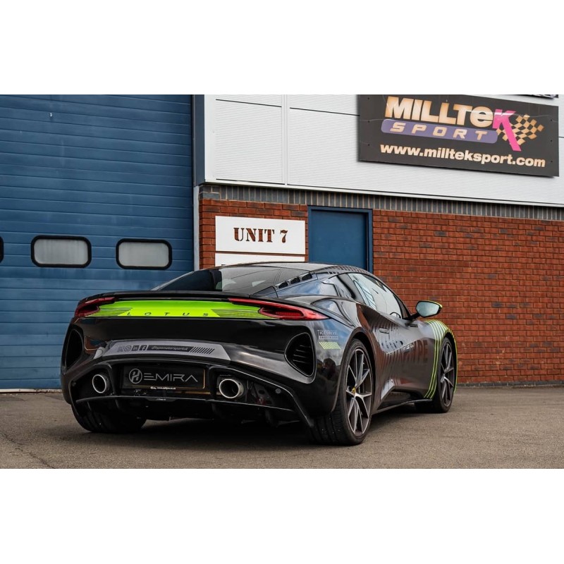 Ligne inox Echappement MILLTEK pour LOTUS Emira 2,0T 364Ch-SupRcars®