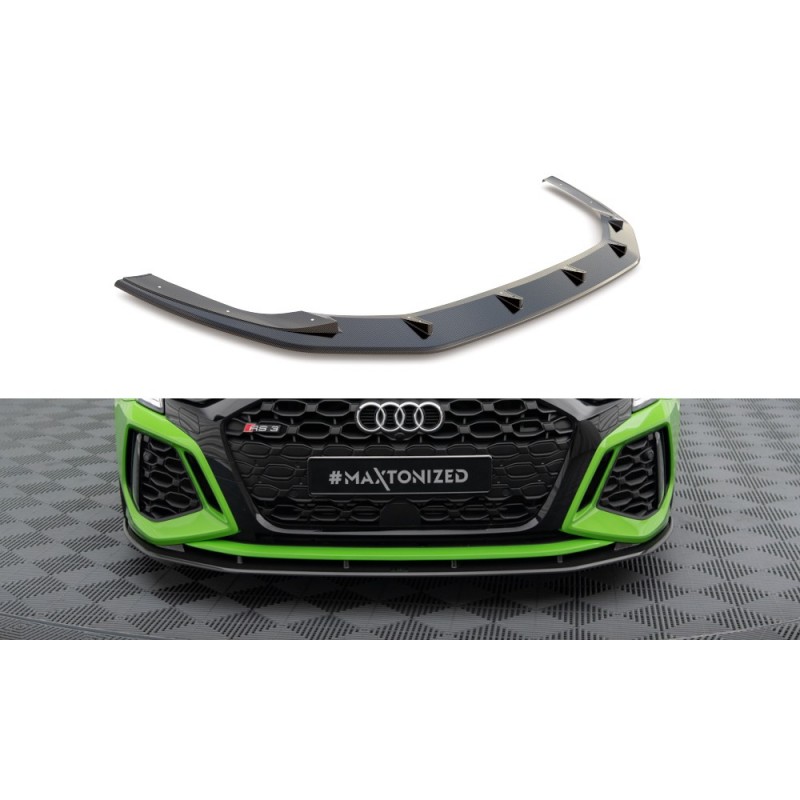 Spoiler avant Carbone pour AUDI RS3 8Y Maxton Design-SupRcars®