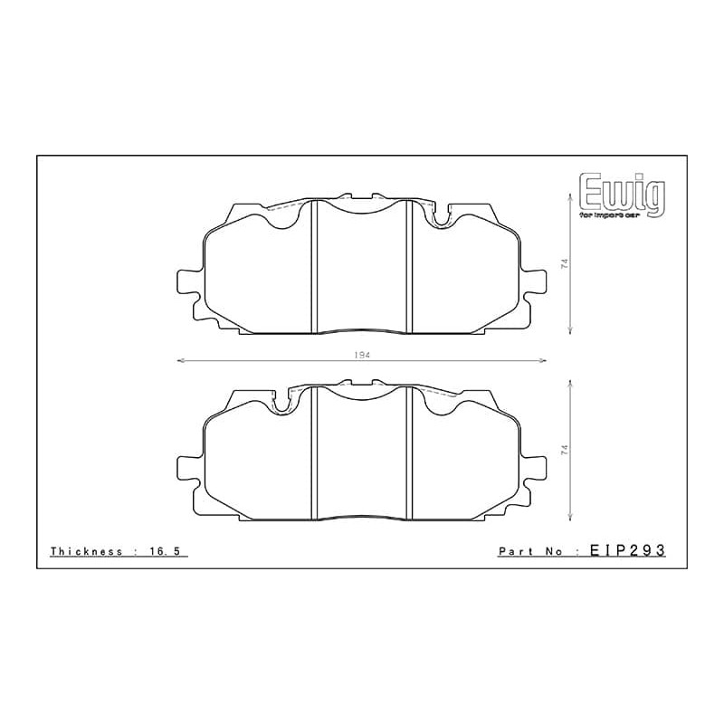 Plaquettes de freins Avant ENDLESS MX87 pour AUDI RS3 8Y - SupRcars®
