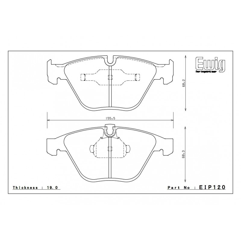 Plaquettes de freins Avant ENDLESS MX87 pour BMW M3 E92 E90-SupRcars®