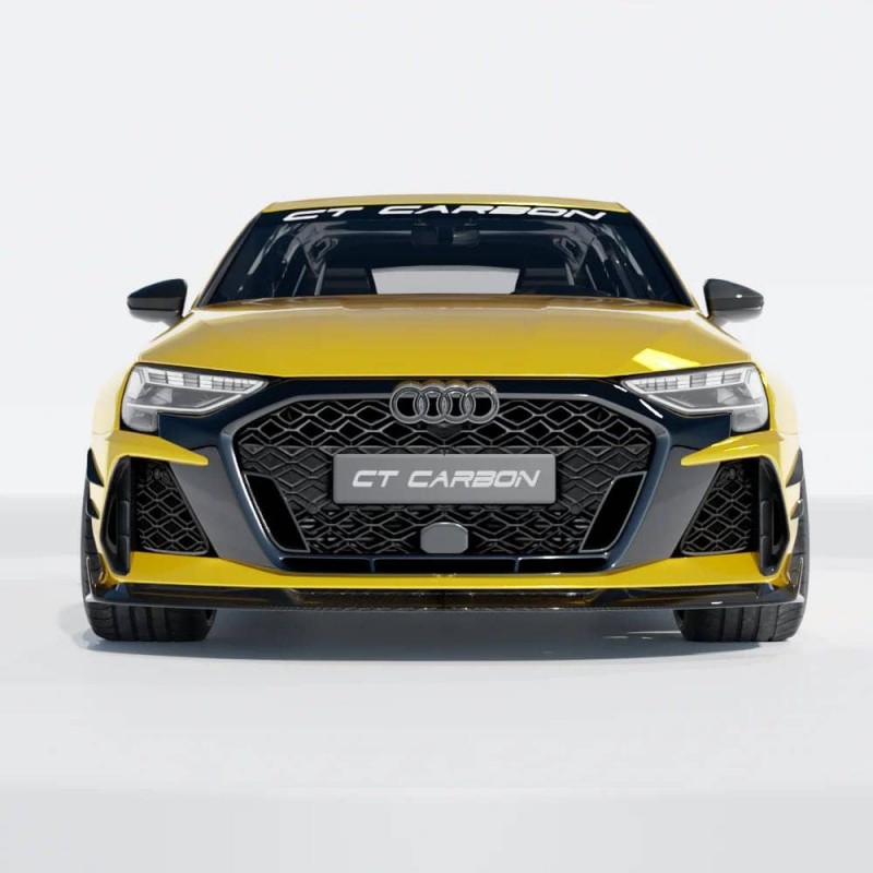 Spoiler avant Carbone CT CARBON pour AUDI RS3 8Y Facelift-SupRcars®