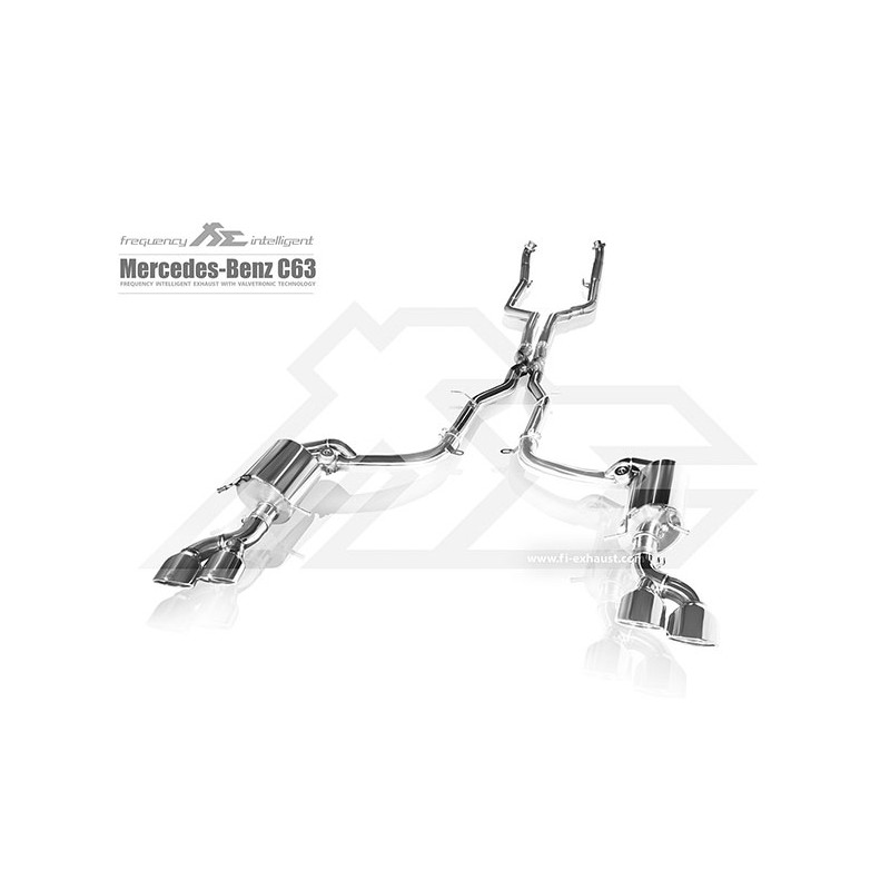 Echappement Fi EXHAUST C63 AMG W204 Ligne Complete à valves
